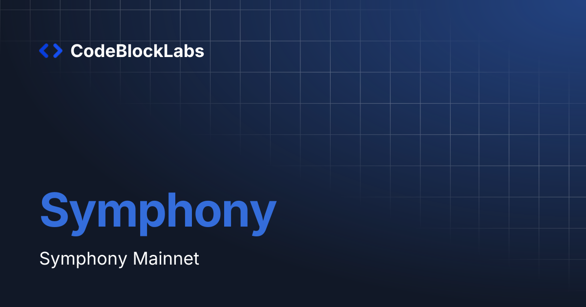 Symphony | CodeBlockLabs