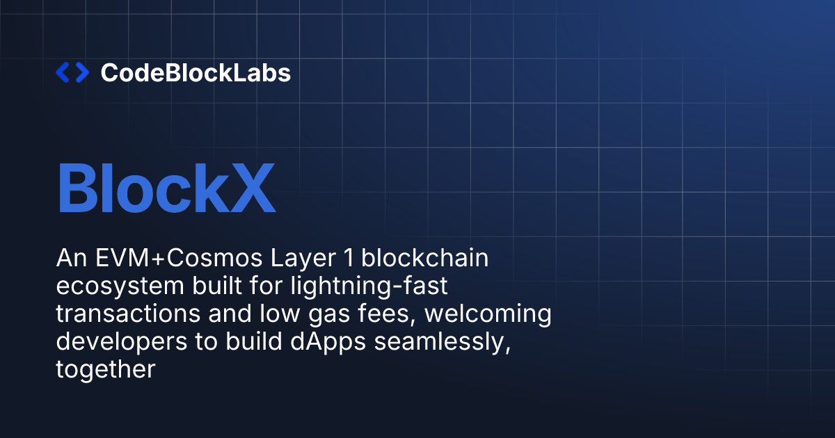 BlockX | CodeBlockLabs