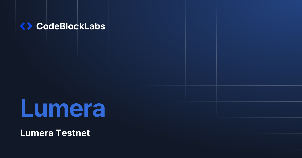 Lumera | CodeBlockLabs