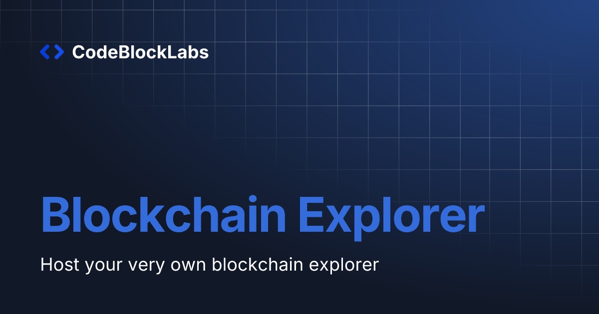 Blockchain Explorer | CodeBlockLabs